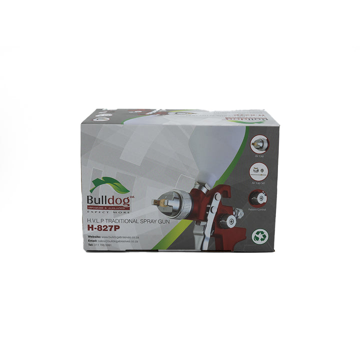 H-827P HVLP TRADITIONAL SPRAY GUN 1.4MM BULLDOG